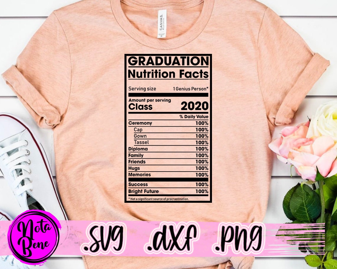 Graduation Nutrition Facts SVG Cut File Gradation 2022 Svg | Etsy