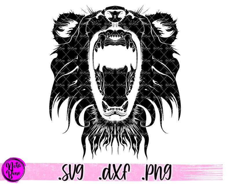 Lion Roaring SVG PNG Lion Roar Svg Mascot Shirt Svg - Etsy