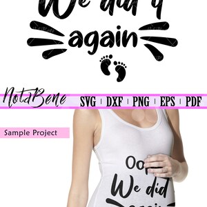 Oops We Did It Again SVG Baby Pregnancy Announcement SVG New Mom Life ...