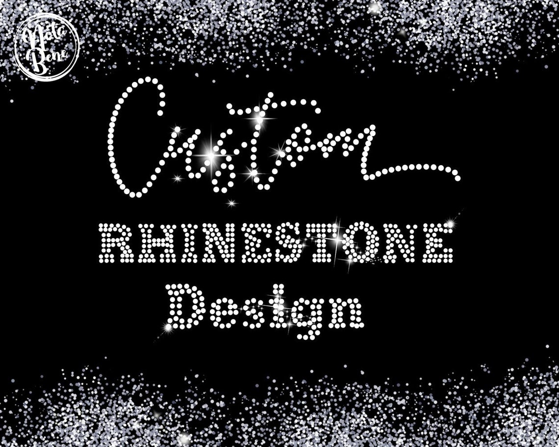CUSTOM Rhinestone Templates Rhinestone Personalized Digital - Etsy