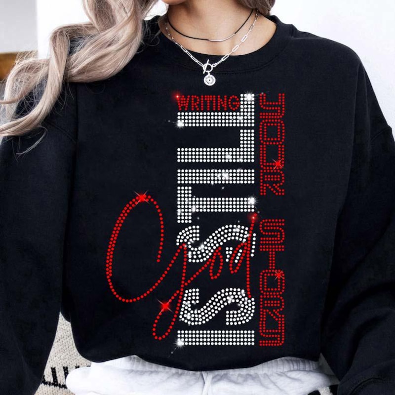 God Rhinestone Transfer - Etsy