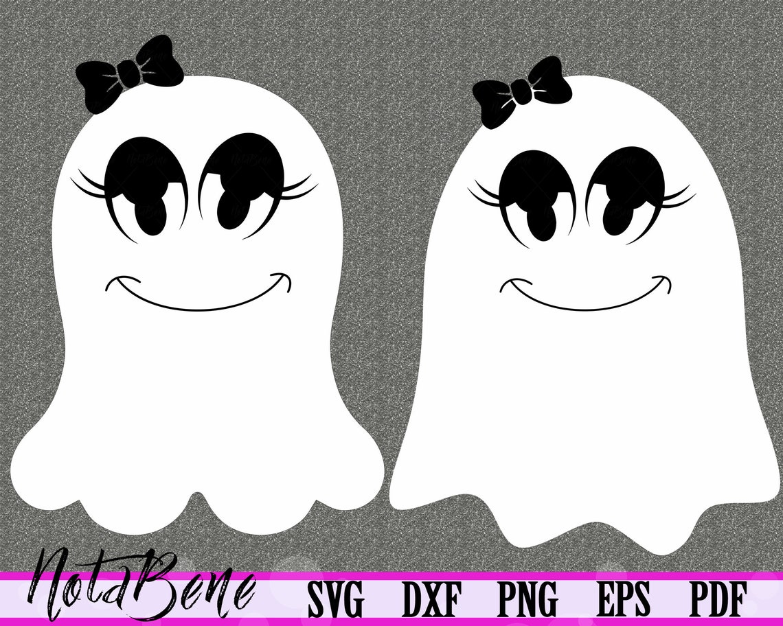 Cute Ghost SVG Cool Ghost Halloween SVG Bootiful Fabulous | Etsy