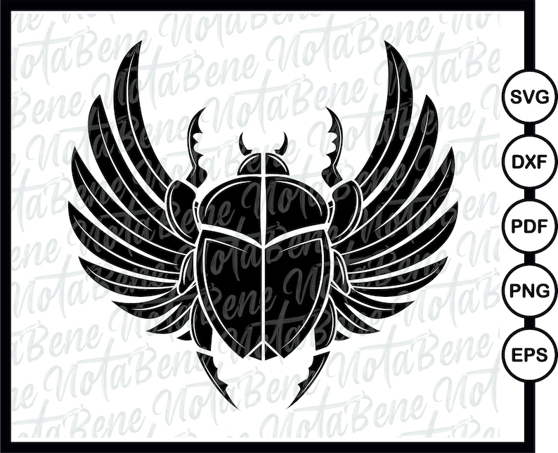 Beetle Logo Svg Cut File Bug Svg Scarab Svg Dung Beetle - Etsy