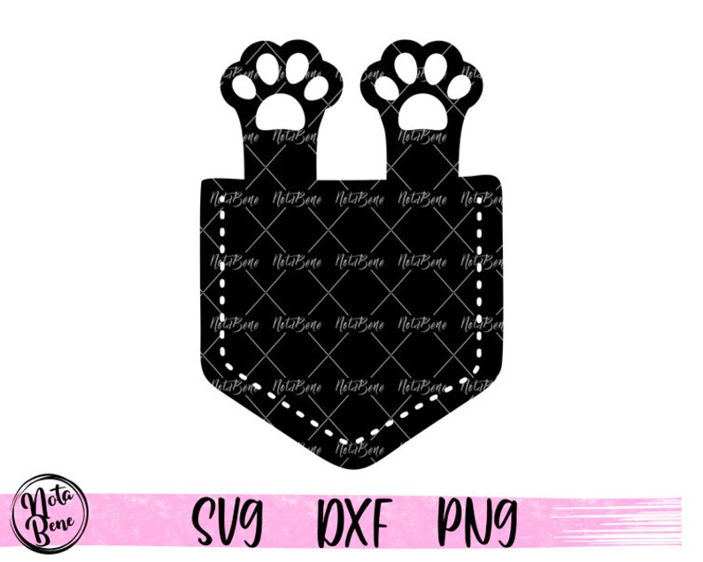 Peekaboo Pocket Cat Paws Svg Cute Kawaii Kitten Paws in Shirt | Etsy