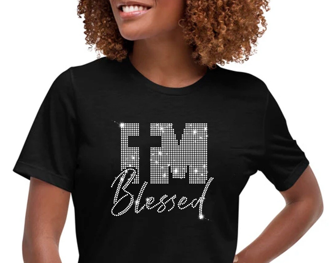 I'm Blessed SVG Rhinestone Template Rhinestone Pattern - Etsy