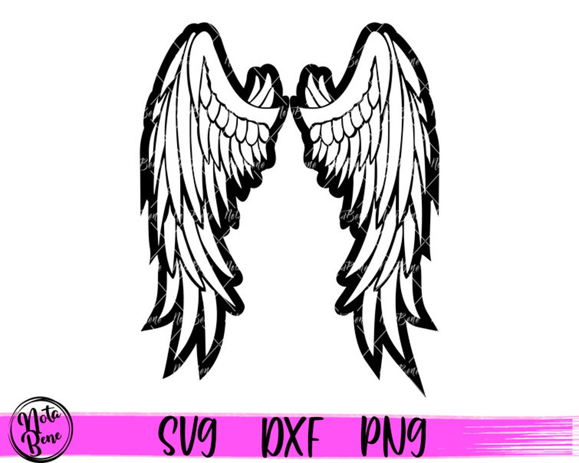 Angel Wings SVG, Wings Svg, Wings Svg Cut File Cricut, Memorial Memory ...