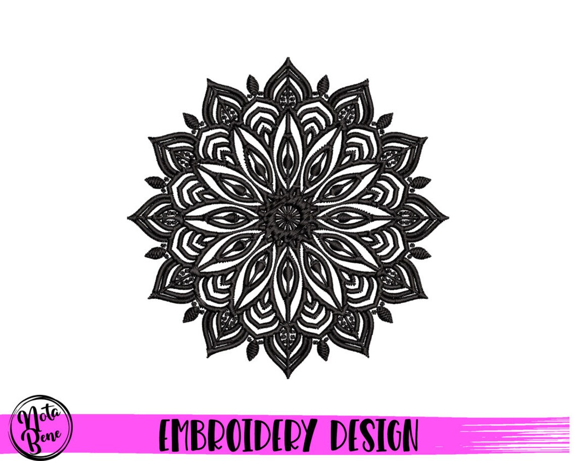 Mandala Embroidery Design Modern Embroidery Designs Machine - Etsy
