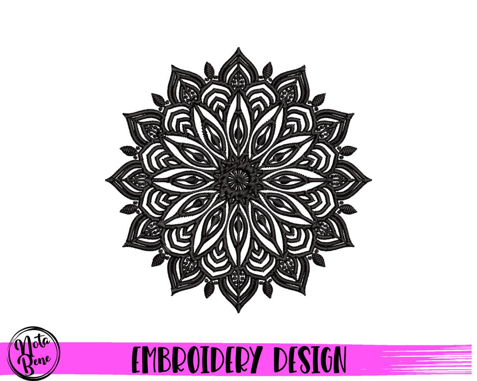 Mandala Embroidery Design Modern Embroidery Designs Machine - Etsy