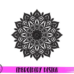 Mandala Embroidery Design Modern Embroidery Designs Machine - Etsy