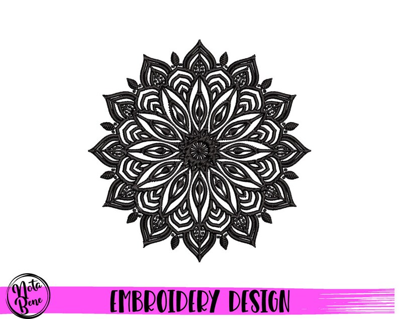Mandala Embroidery Design Modern Embroidery Designs Machine - Etsy
