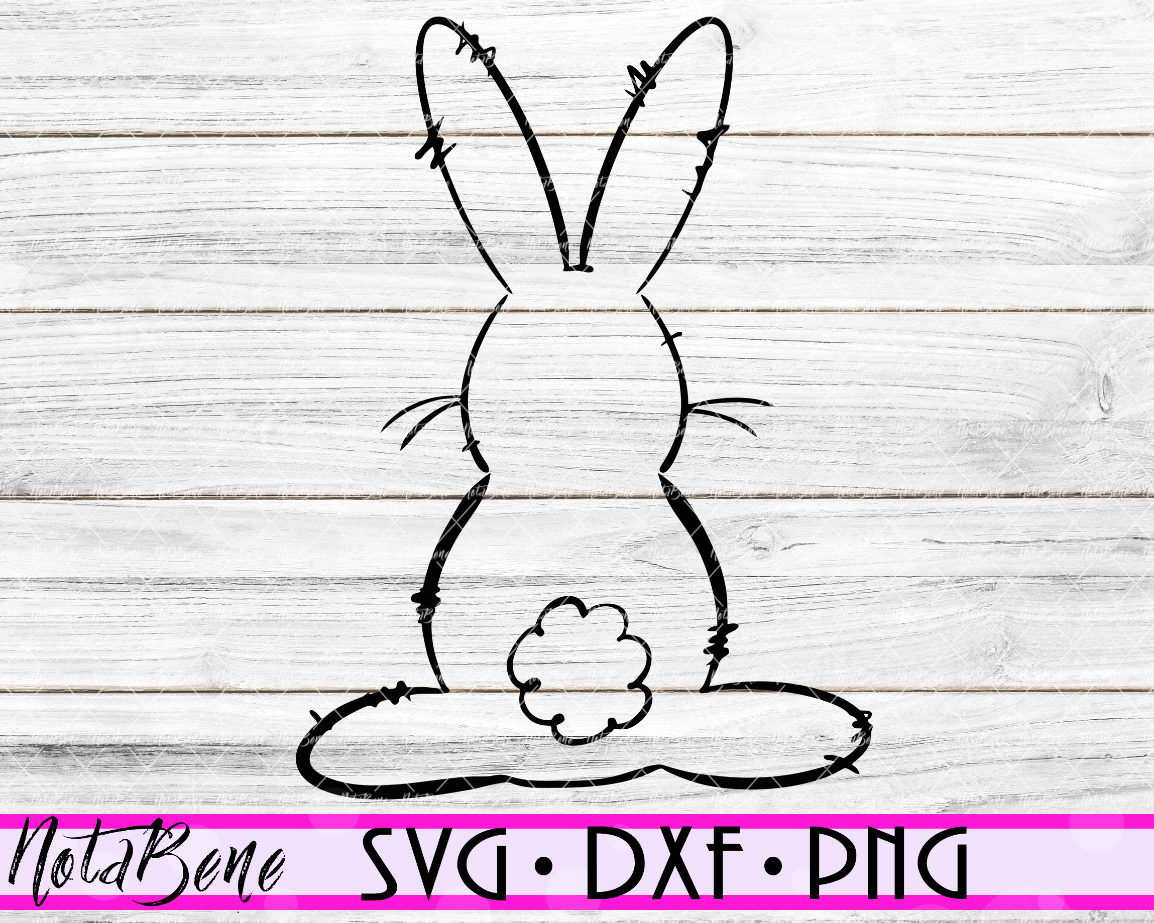 Easter SVG Easter Bunny Silhouette SVG Bunny Svg Cut File - Etsy