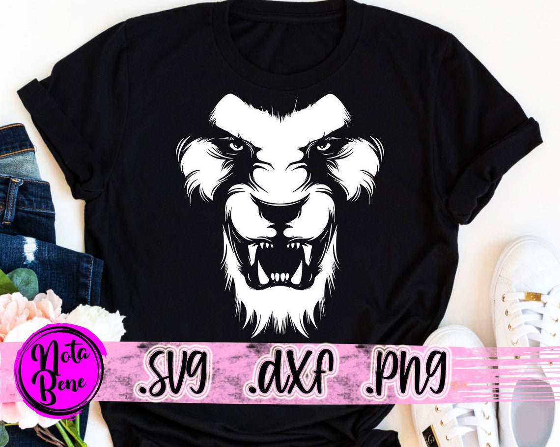 Agressive Lion SVG PNG Lion Roar Svg Lion Grin Angry Lion - Etsy