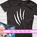 Claw Rip SVG Animal Claw Marks SVG Cut File Tiger Claw Rip Svg Claw ...