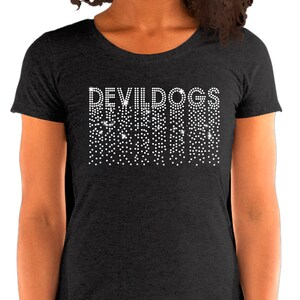 Devildogs Rhinestone Template SVG, Dripping Bling Svg, Scattered Spray ...