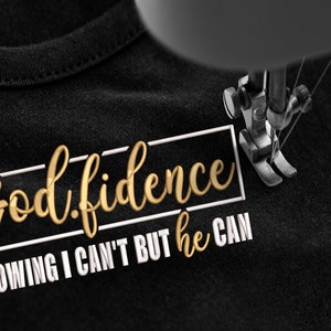 God Fidence Machine Embroidery, Godfidence Split Design for ...