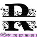 R Split Monogram SVG Swirls Stars Split Font Letter R SVG Elegant ...