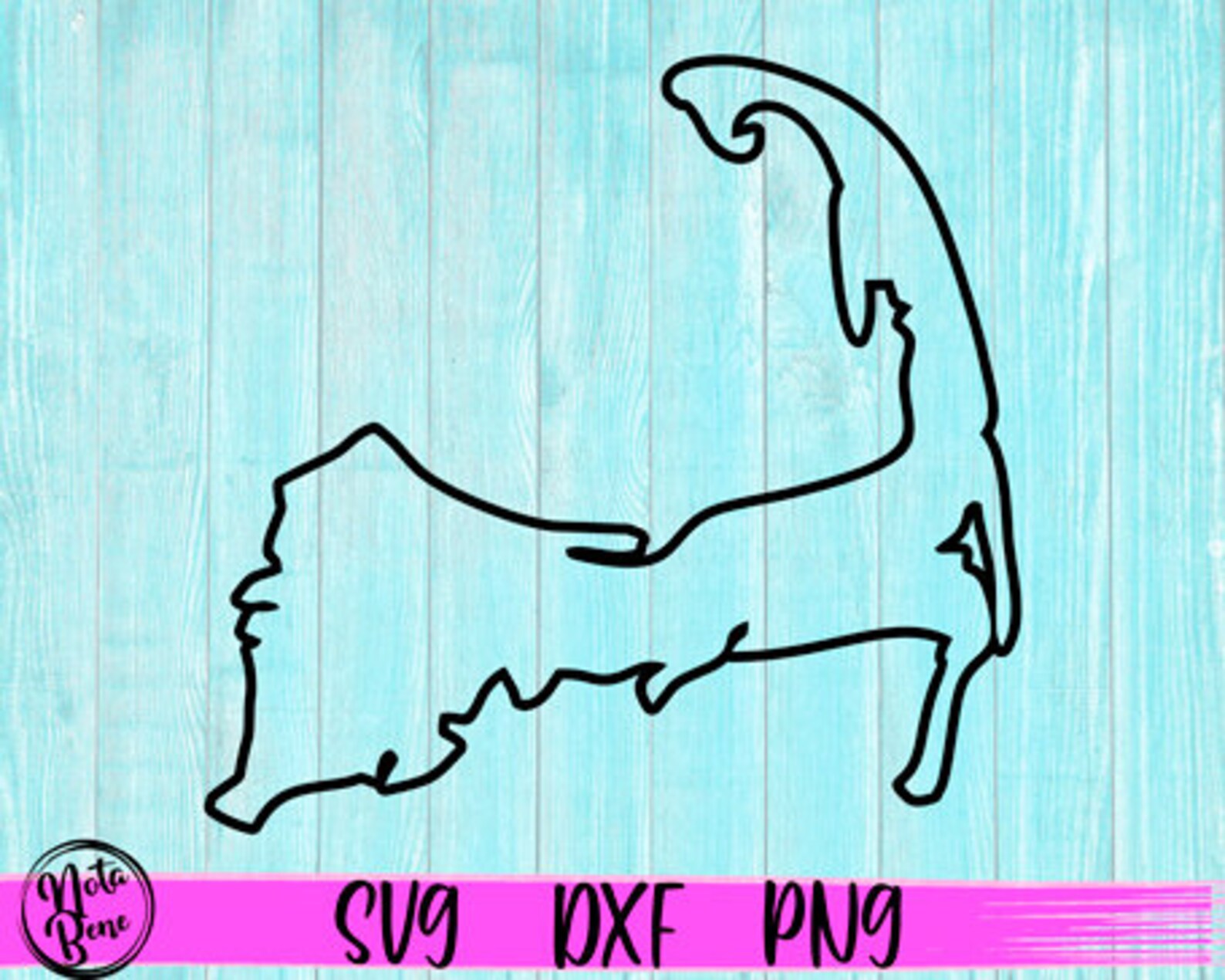 Cape Cod Outline SVG Map Svg Cut File Map Silhouette Design - Etsy New ...