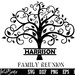 Family Reunion Svg Family Tree Svg Family Svg Tree Monogram - Etsy