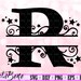 R Split Monogram SVG Swirls Stars Split Font Letter R SVG Elegant ...