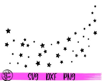 Falling Stars Pattern Svg - Etsy