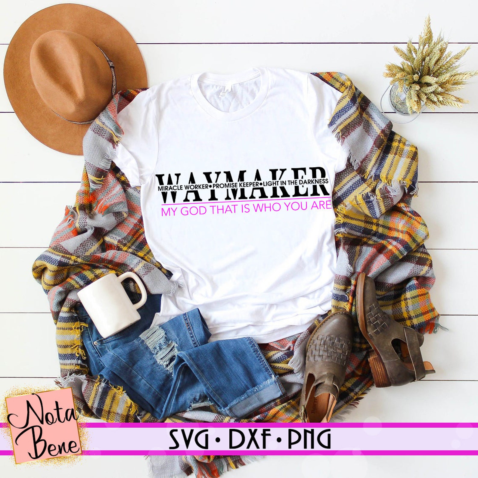 Waymaker SVG Cut file Miracle Worker SVG Promise Keeper | Etsy