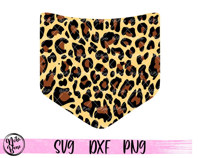 Leopard Shirt Pocket SVG Leopard Print Pocket T-Shirt SVG | Etsy