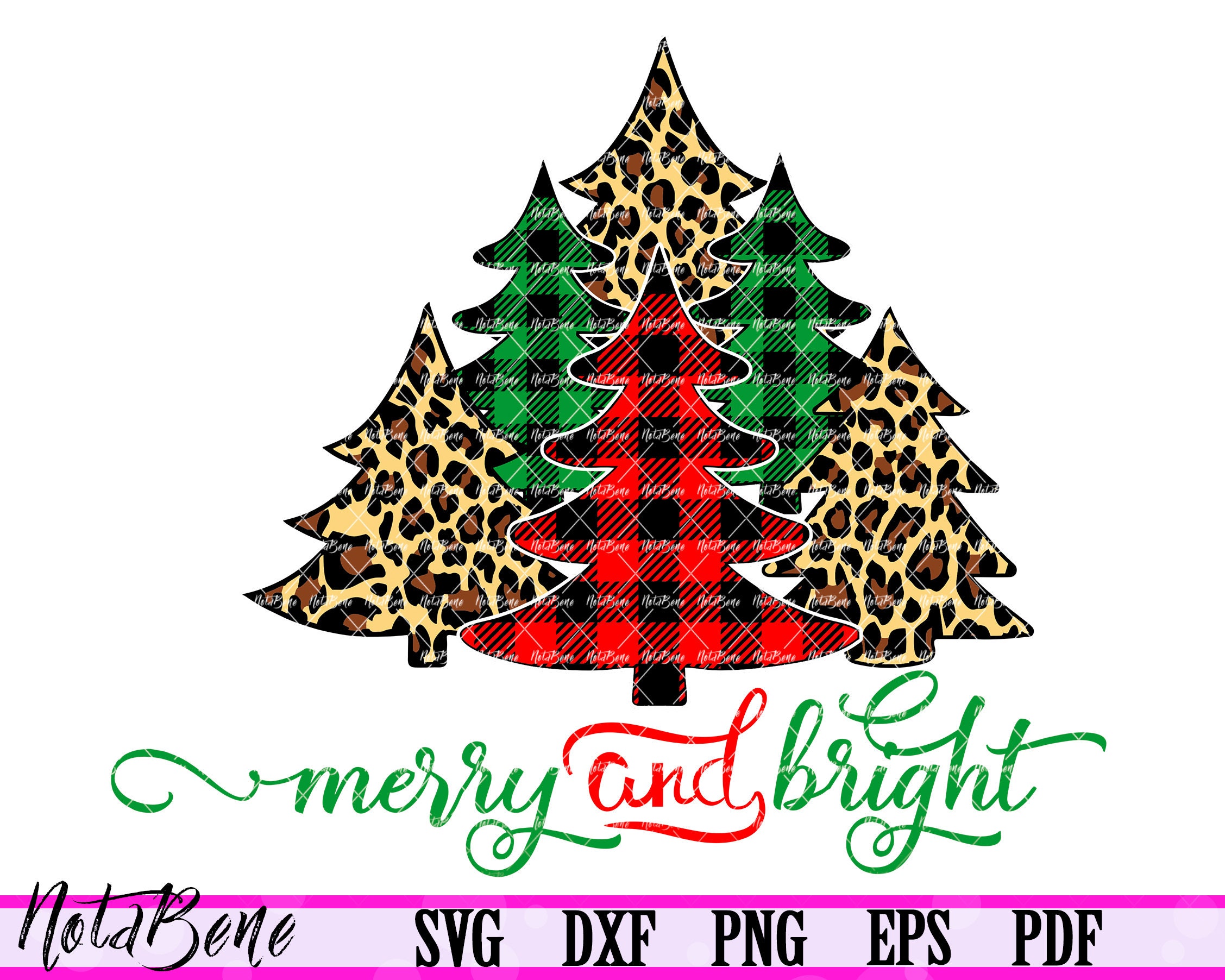 Christmas Buffalo Plaid Svg Leopard Print Svg Shirt Iron-on | Etsy