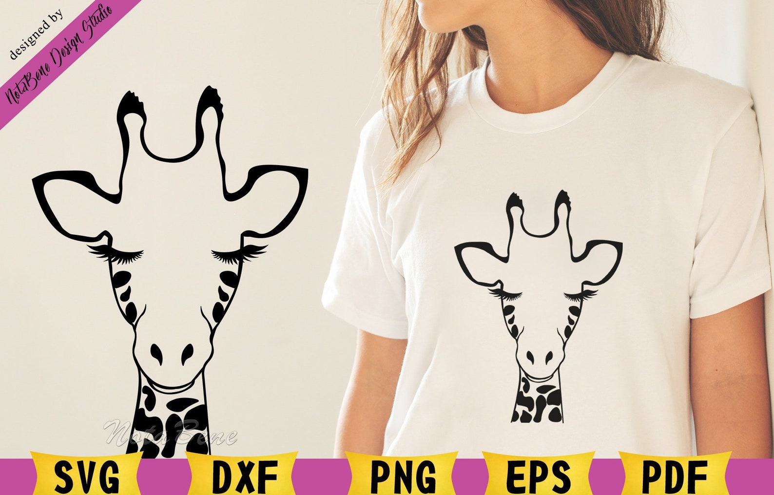 Cute Giraffe 2 SVG Fun Giraffe Face in Glasses Svg Safari | Etsy