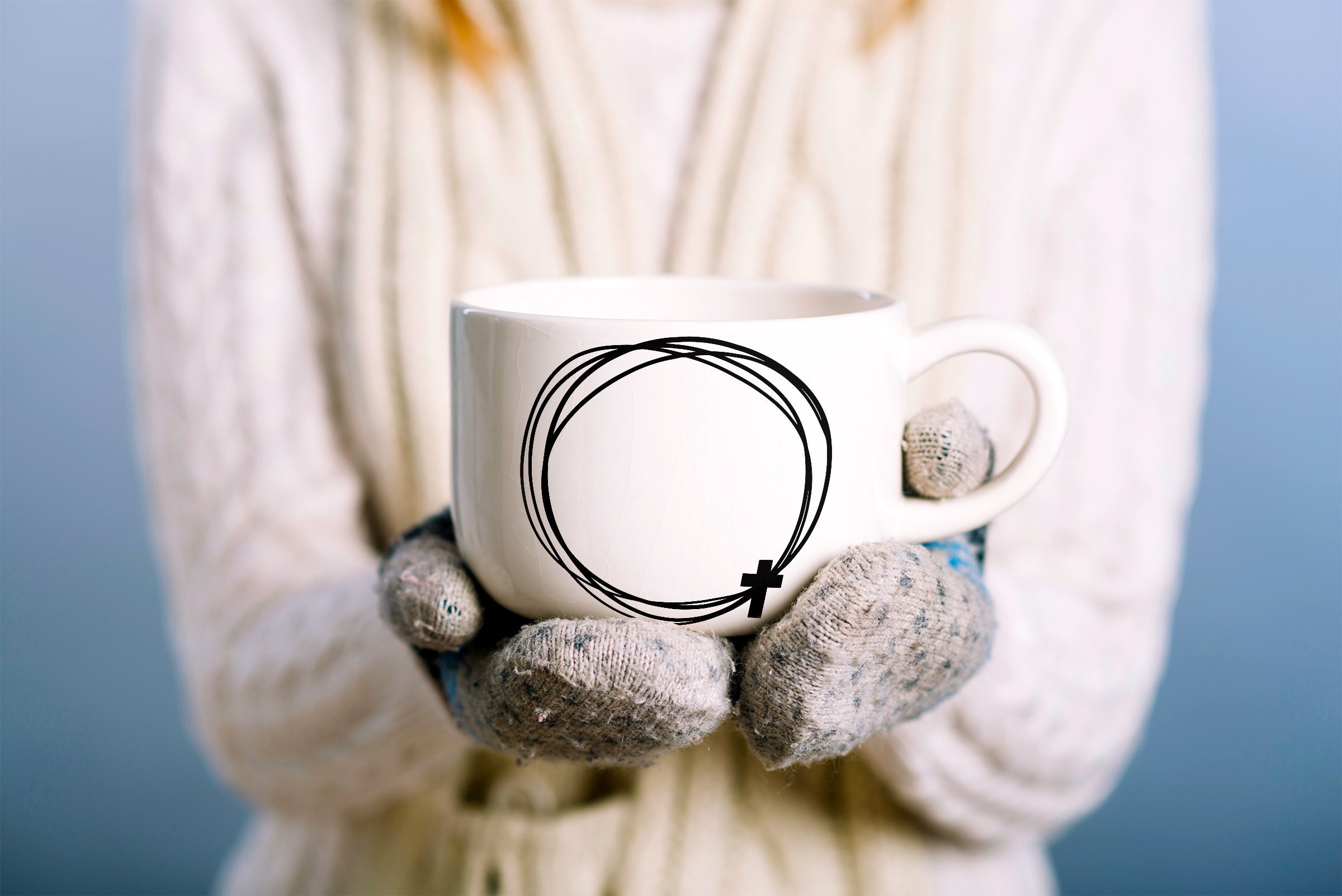 Cross Circle Frame SVG Faith Religion Monogram Frame Circle - Etsy