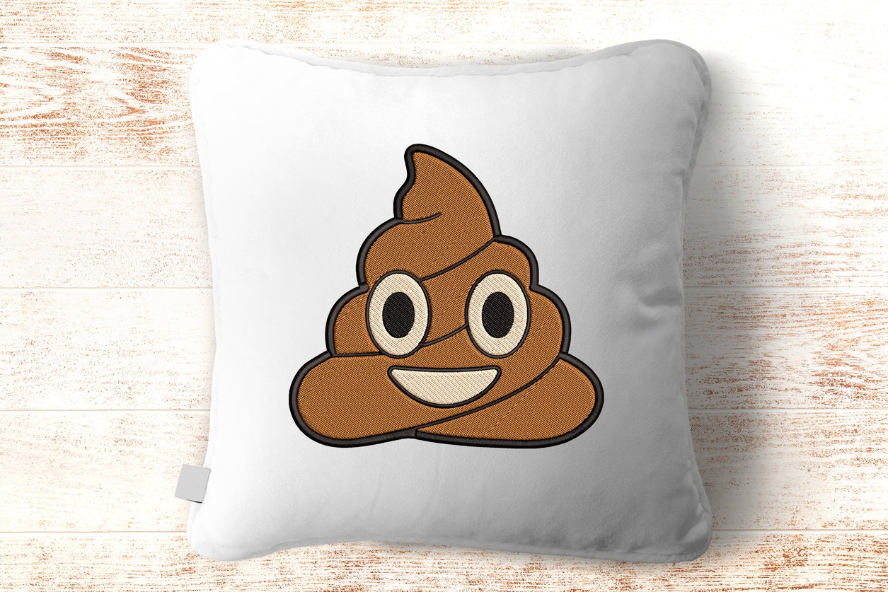 Poop Machine Embroidery, Funny Smiling Poop Design (digital Download ...