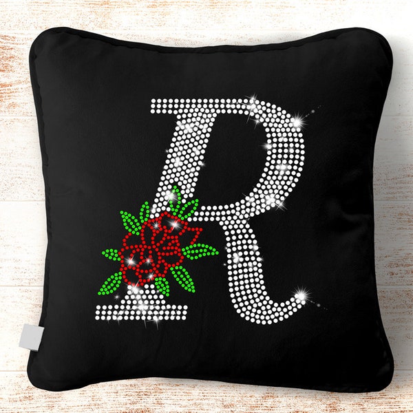 Rhinestone Monogram - Etsy