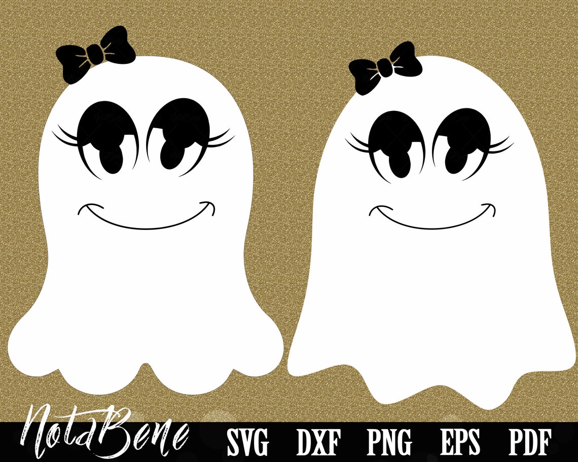 Cute Ghost SVG Cool Ghost Halloween SVG Bootiful Fabulous | Etsy