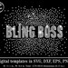 Bling Boss Rhinestone Template Svg Bling Scattered Spray - Etsy
