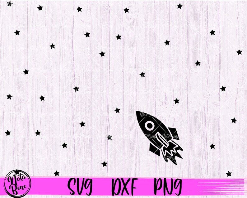 Space Rocket Stars Pattern SVG Night Sky Stars Svg Astronaut | Etsy