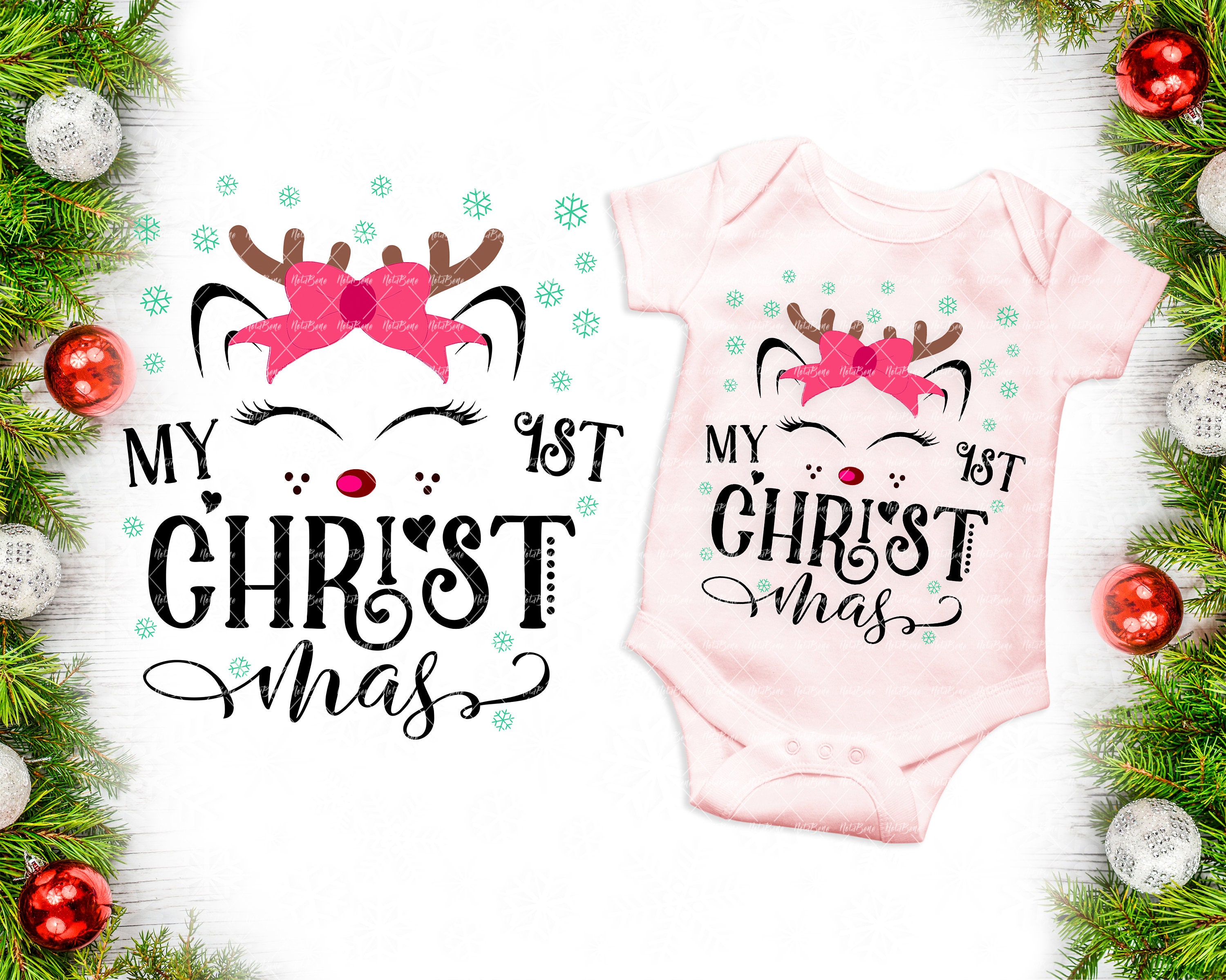 My First Christmas Svg My 1st Christmas Svg Christmas Baby - Etsy