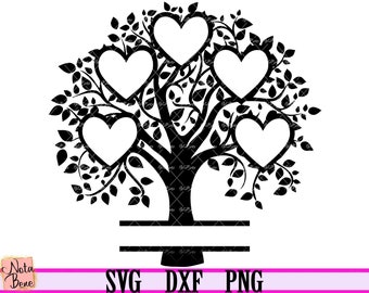 Albero SVG, Albero genealogico Svg, Famiglia Svg, Monogramma albero ...