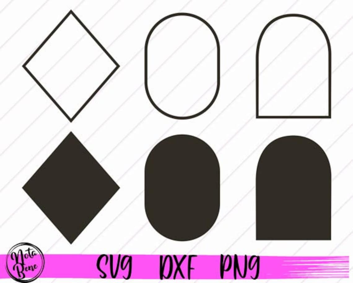 Arch Oval Diamond SVG Arc Shape Svg Oval Svg Boho Svg Oval | Etsy