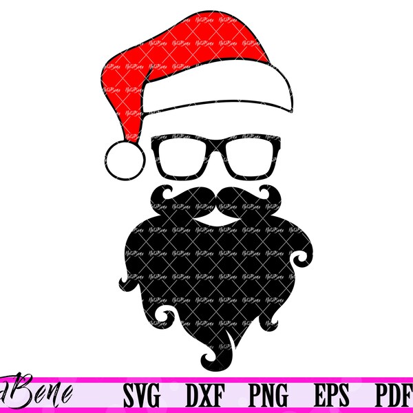 Santa Mustache - Etsy