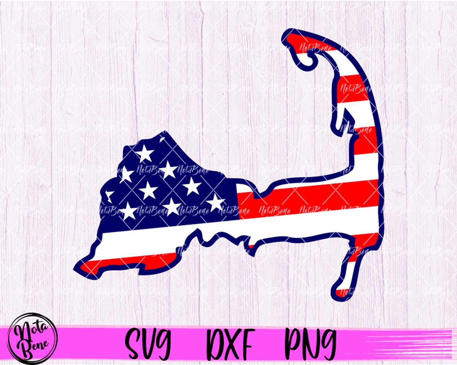 Cape Cod USA Flag Map SVG Massachusetts Vacation Svg Summer | Etsy