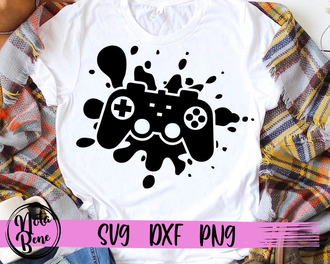 Controller Splatter Svg Gamer Controller Svg Gaming Svg - Etsy