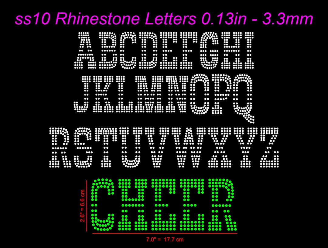 Rhinestone Font Ss10 SVG, Cheer College Alphabet, Varsity Sport, Bling ...