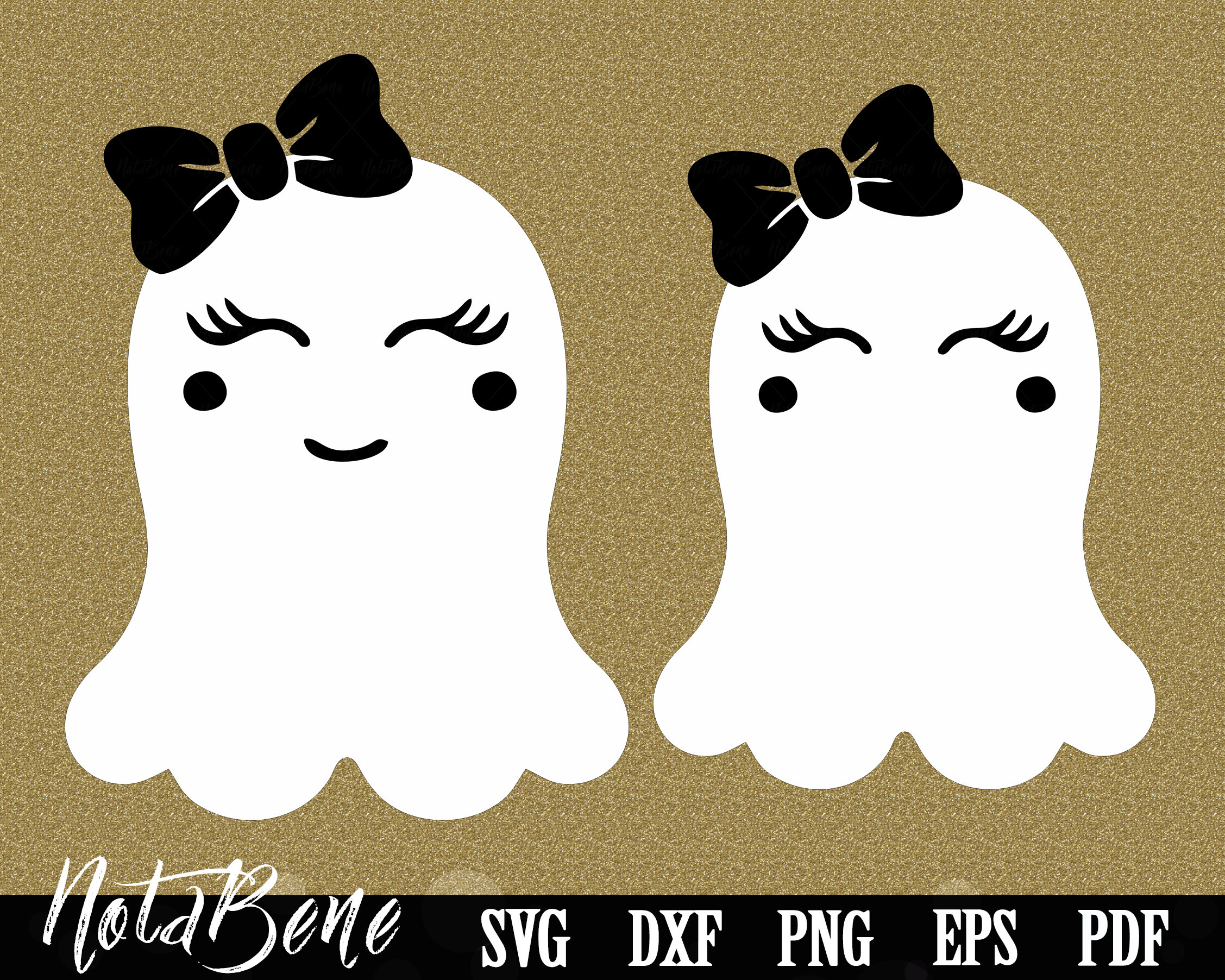 Cute Ghost Svg Cute Bootiful Ghost Halloween Svg Fabulous Etsy