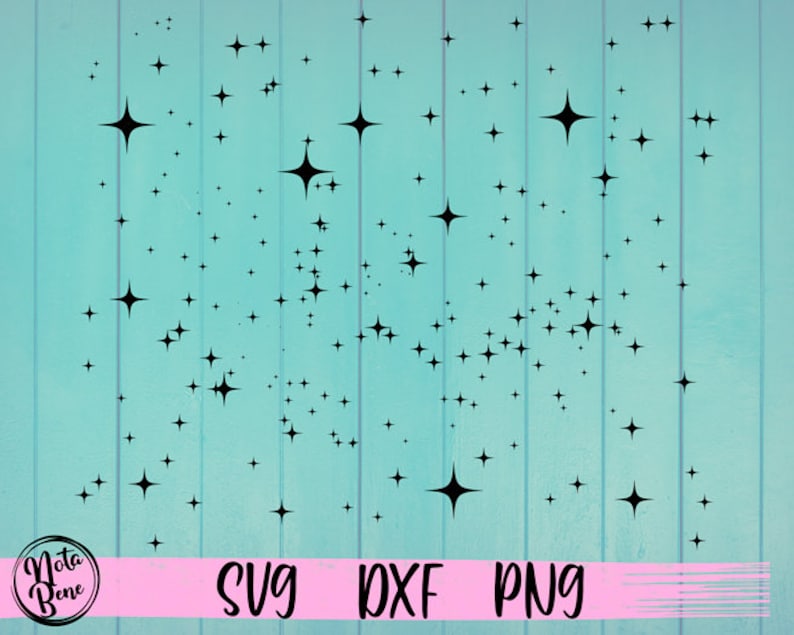 Falling Stars Pattern SVG Night Sky Stars Print Svg Scattered Stars Svg ...