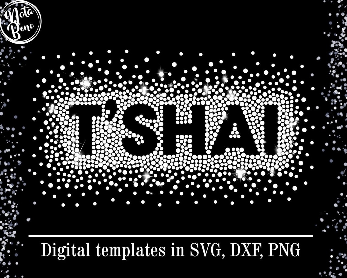 CUSTOM Rhinestone Template SVG Rhinestone Personalized - Etsy