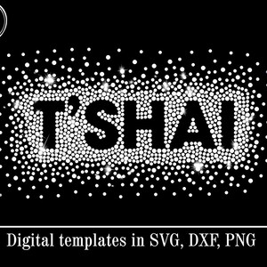 CUSTOM Rhinestone Template SVG Rhinestone Personalized - Etsy