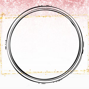 Circle Frame SVG Monogram Frame Wedding Circle Border Svg | Etsy