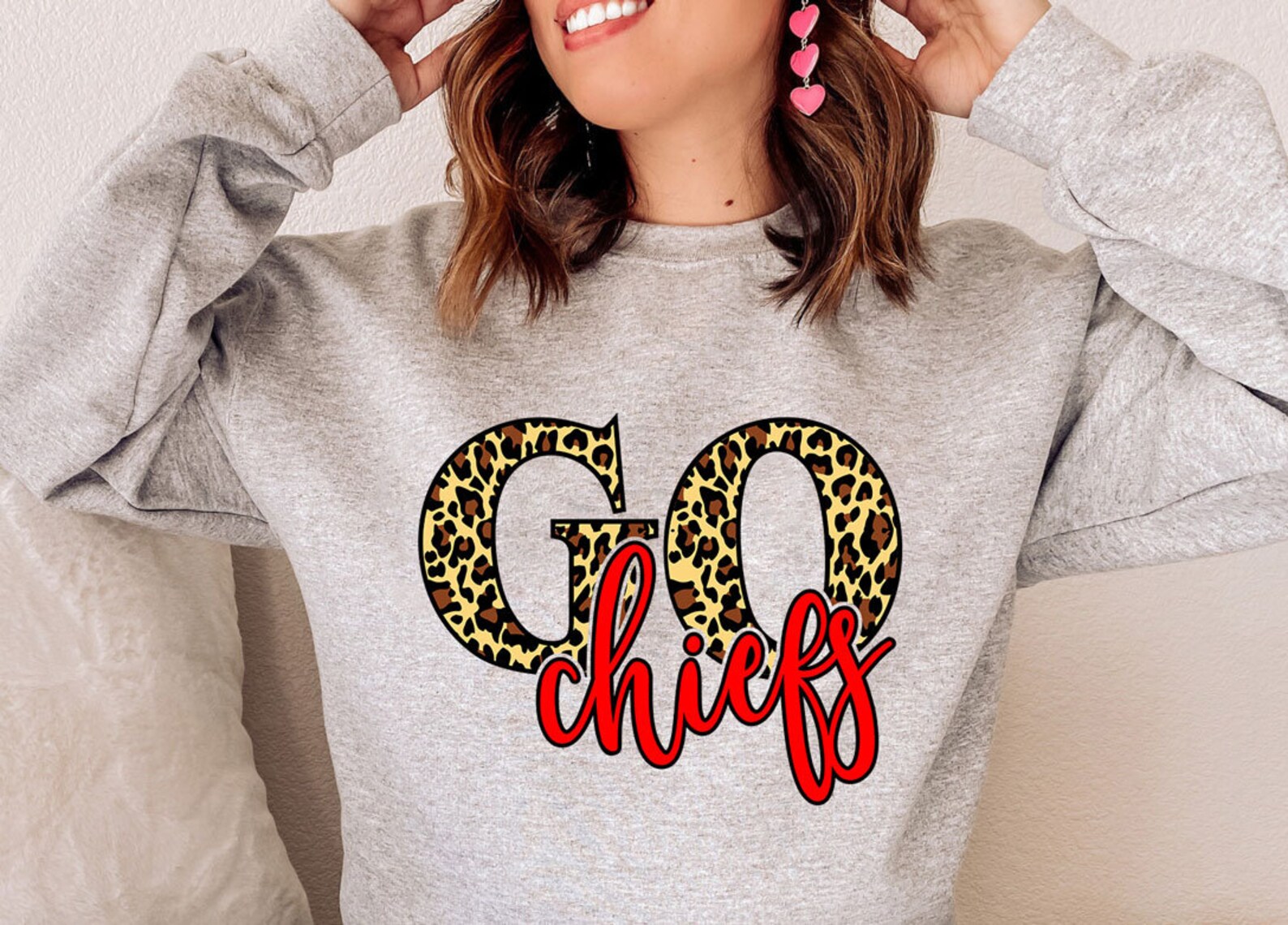 LAYERED Leopard Chiefs SVG Go Chiefs Svg Leopard Print Svg - Etsy