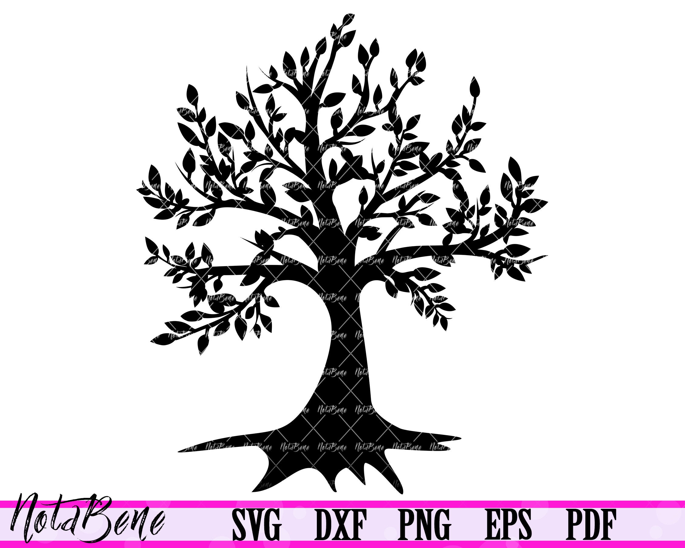 Baum SVG Stammbaum Svg Familie Svg Baum Monogramm | Etsy