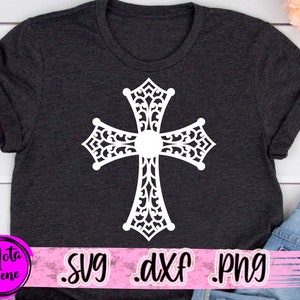 Intricate Cross SVG, Christian Cross Svg, Zentangle Cross, Faith Svg ...