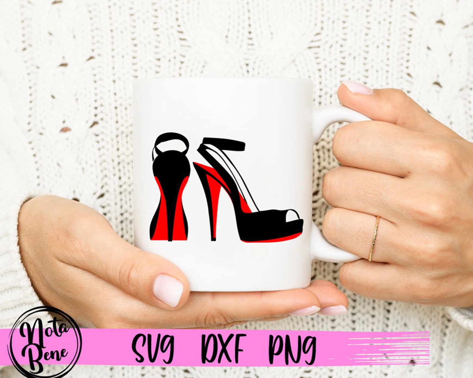 Red Bottom Heels Svg Cut File Stiletto Svg High Heels Shoes | Etsy